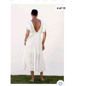 Zara | Dresses | Zara Embroidered Midi Dress | Poshmark